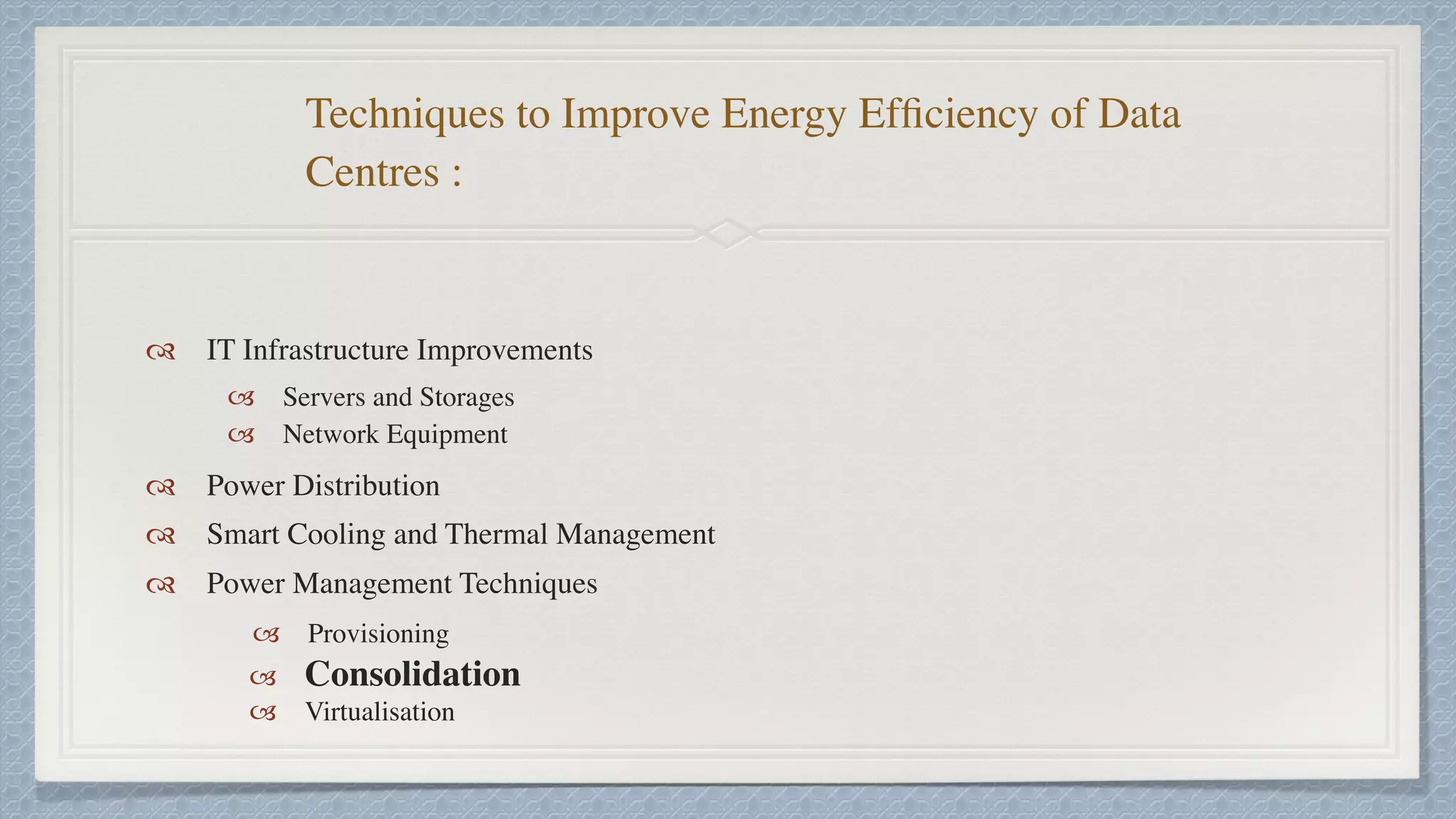 Virtual Machine Consolidation For Balanced Resource Utilisation And Energy Efficiency In Cloud