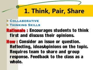 Teaching Strategies 1 | PPT