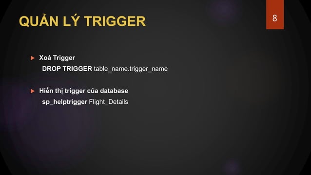 Trigger, Cursor, Function in SQL Server | PPT