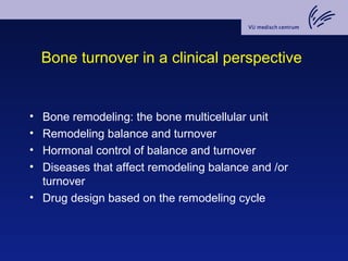 Seminar 04-03-2009 - bone turnover in a clinical perspective | PPT
