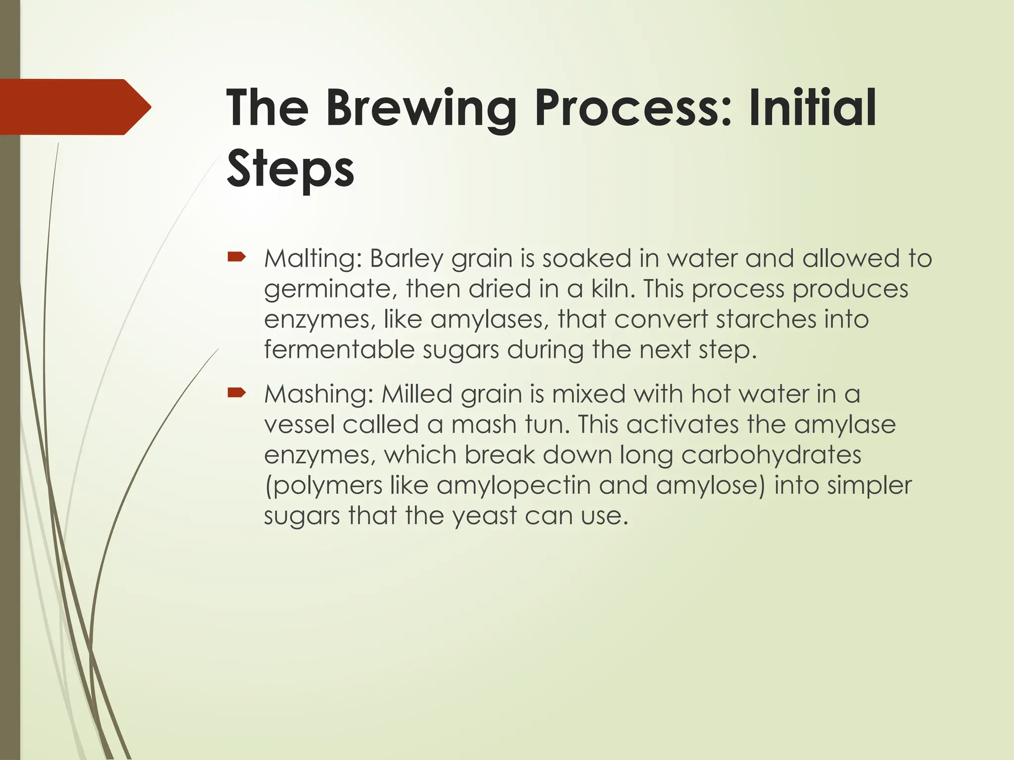 Chemistry of beer and vital steps and process | PPTX