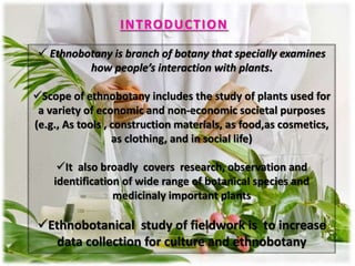 Methodology of Ethnobotanical study .pptx