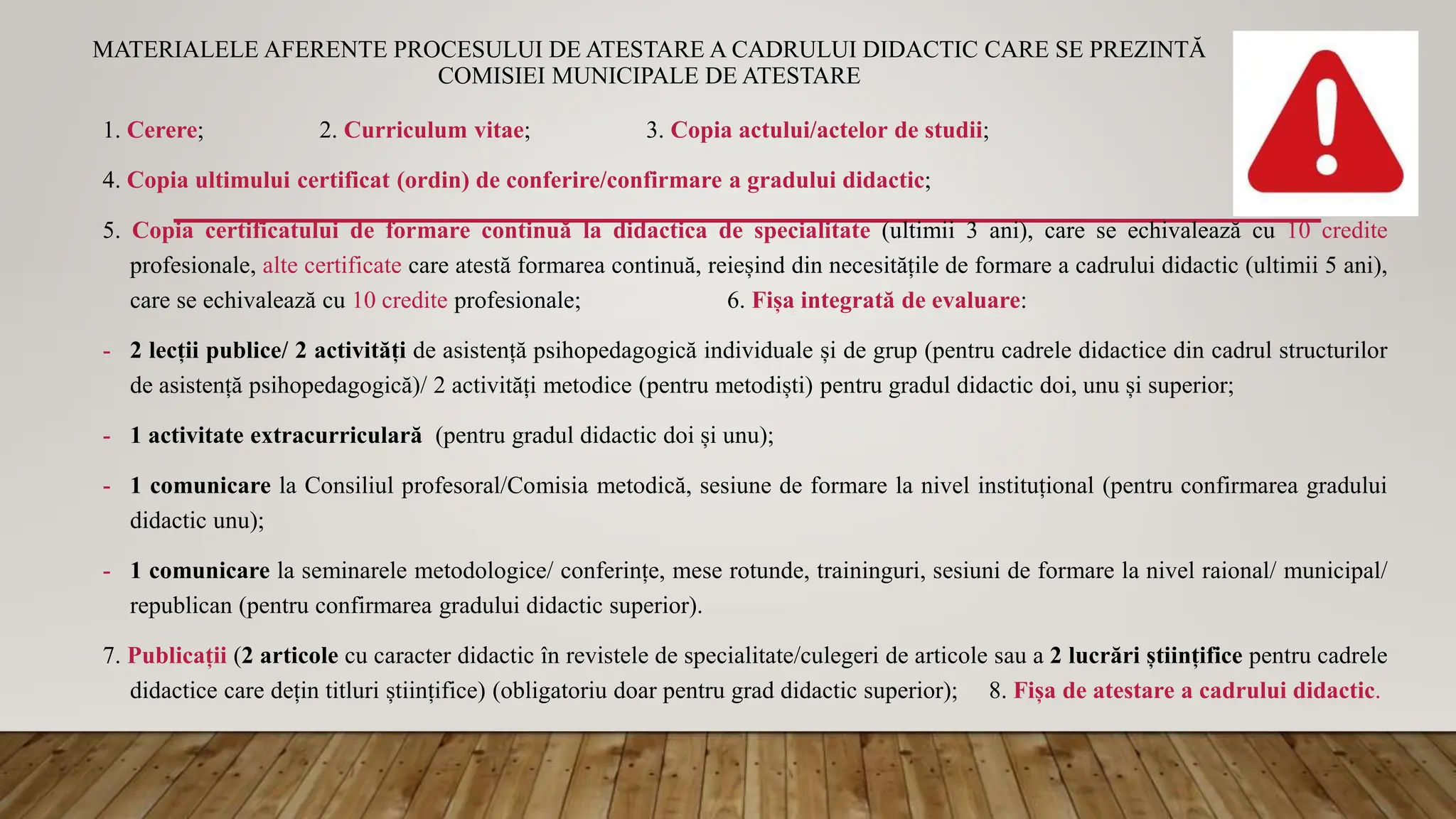 SEMINAR instructiv-metodic pentru cadrele didactice care au solicitat ...
