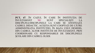 SEMINAR instructiv-metodic pentru cadrele didactice care au solicitat ...