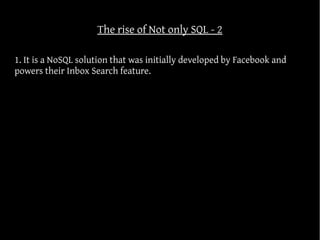 NoSQL and SQL Databases | PDF