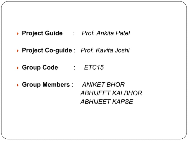 Accelerometer and LED Sensor Array Based Remote Control Car | PPTX