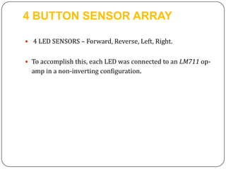 Accelerometer and LED Sensor Array Based Remote Control Car | PPTX
