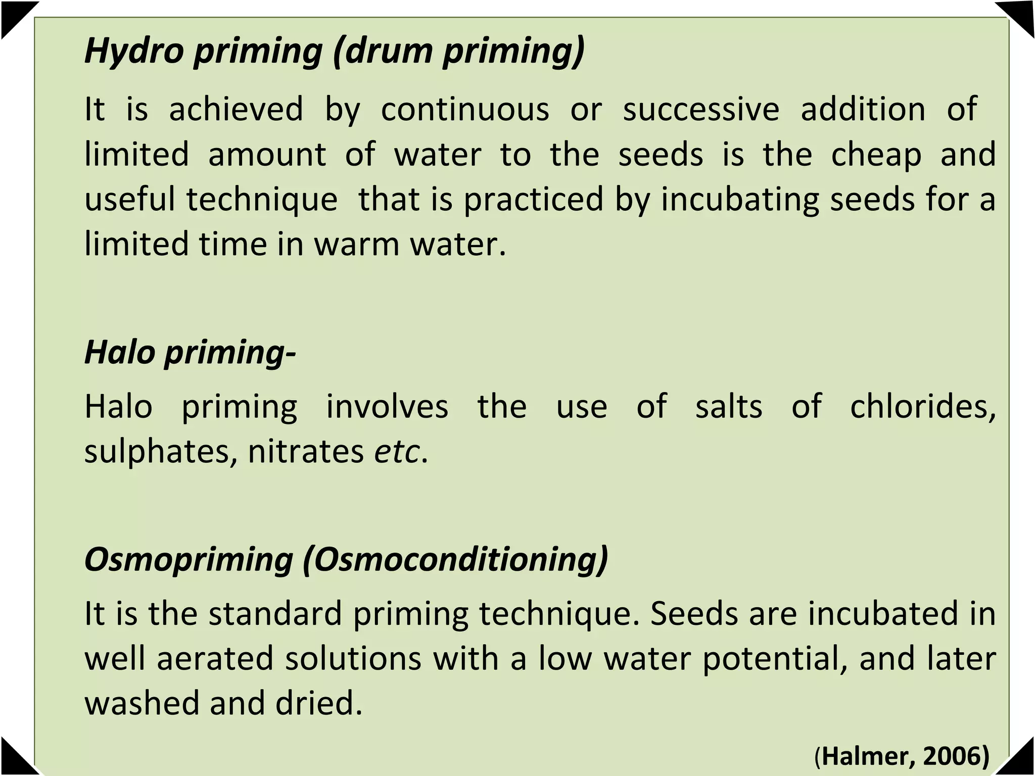 Seed Quality Enhancement technology of major vegetable crops | PPT
