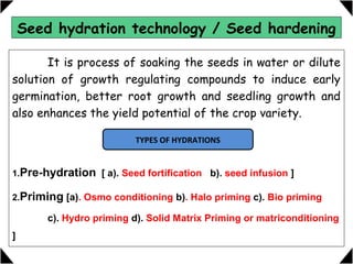 Seed Quality Enhancement technology of major vegetable crops | PPT