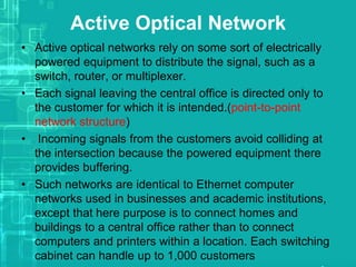 Basic optical network terminology | PPTX