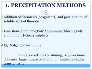 DEFLUORIDATION BY BIOADSORBENTS | PPTX
