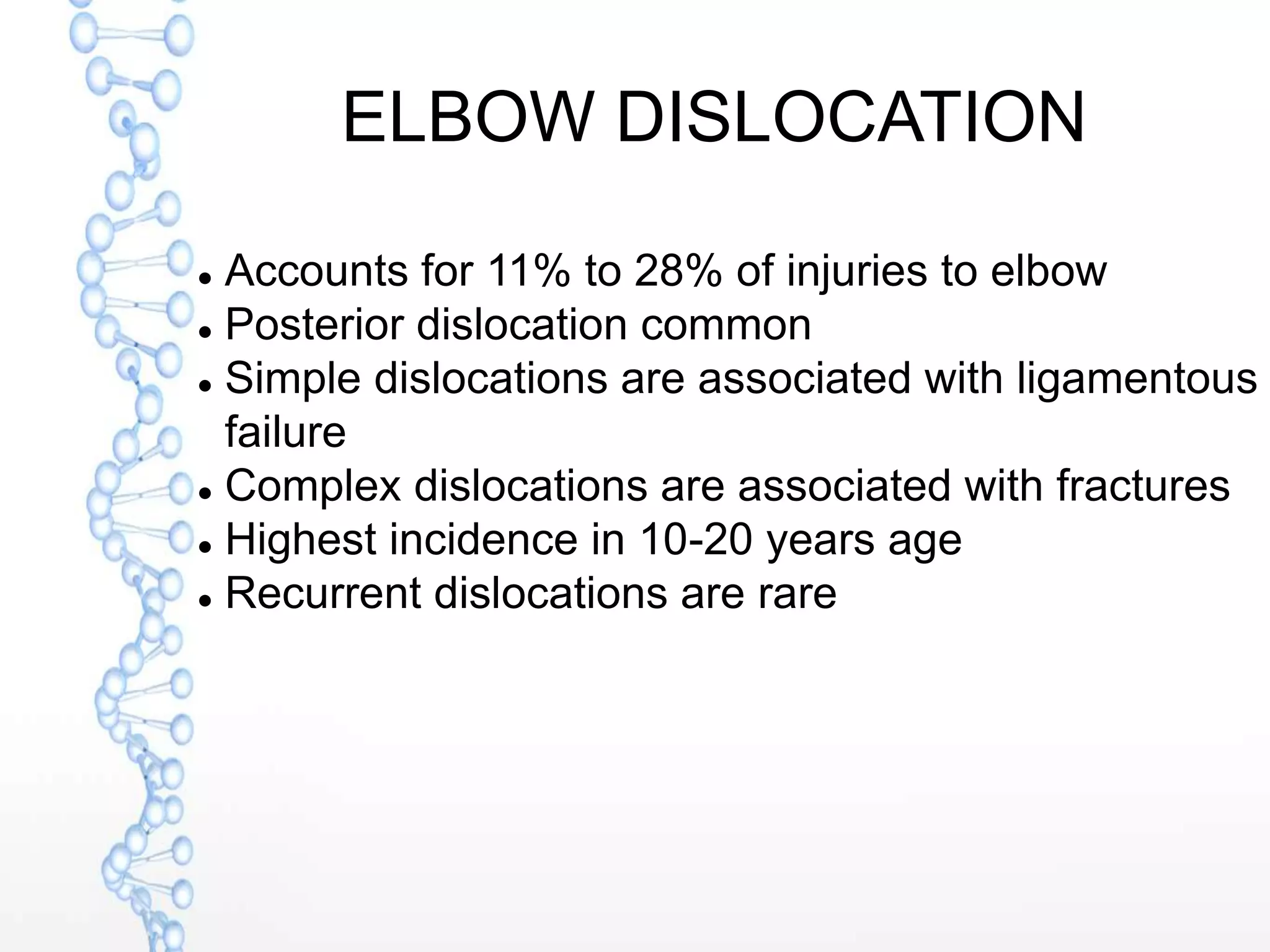 Distal humerus fracture and elbow dislocation | PPTX