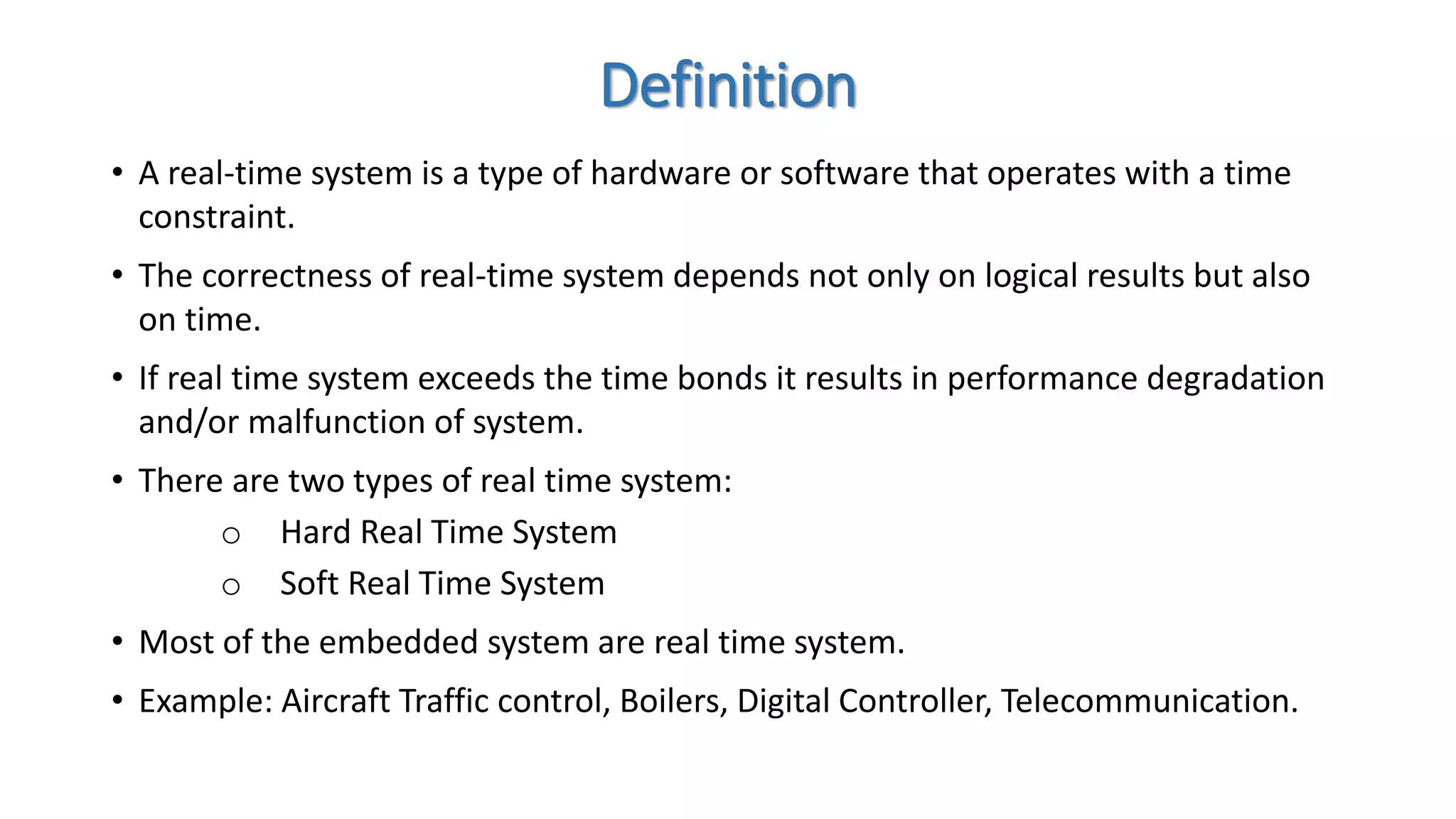 Real Time System | PPTX