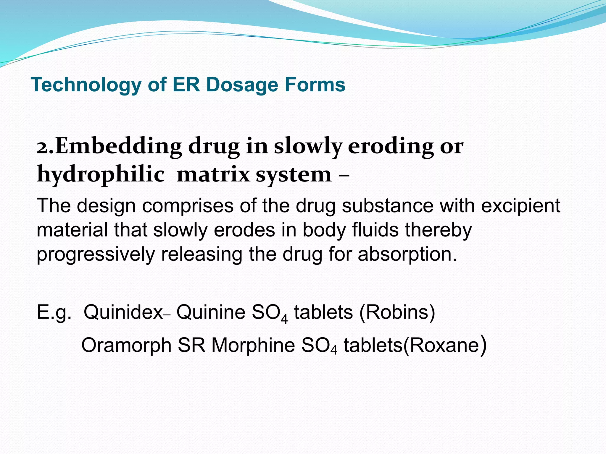 MODIFIED RELEASE DRUG DELIVERY SYSTEM | PPTX