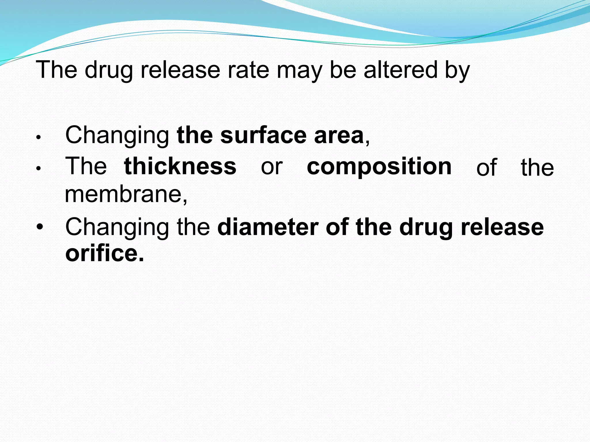 MODIFIED RELEASE DRUG DELIVERY SYSTEM | PPTX