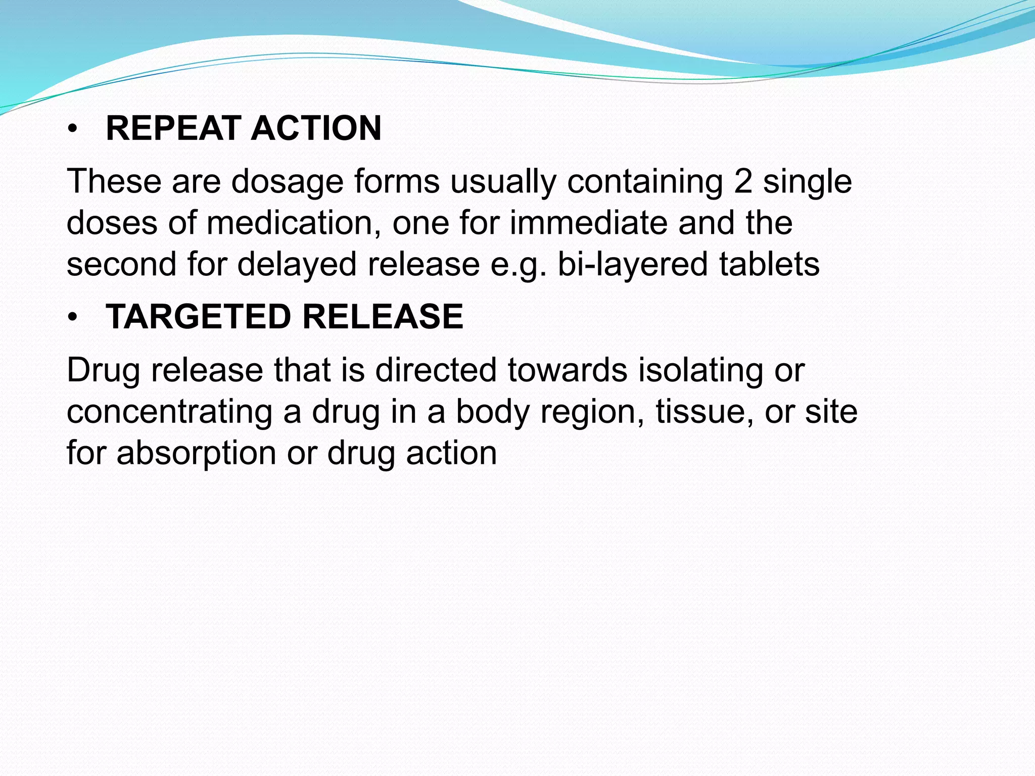 MODIFIED RELEASE DRUG DELIVERY SYSTEM | PPTX