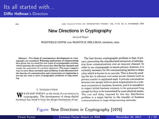 Common Factor Attack on RSA | PPT