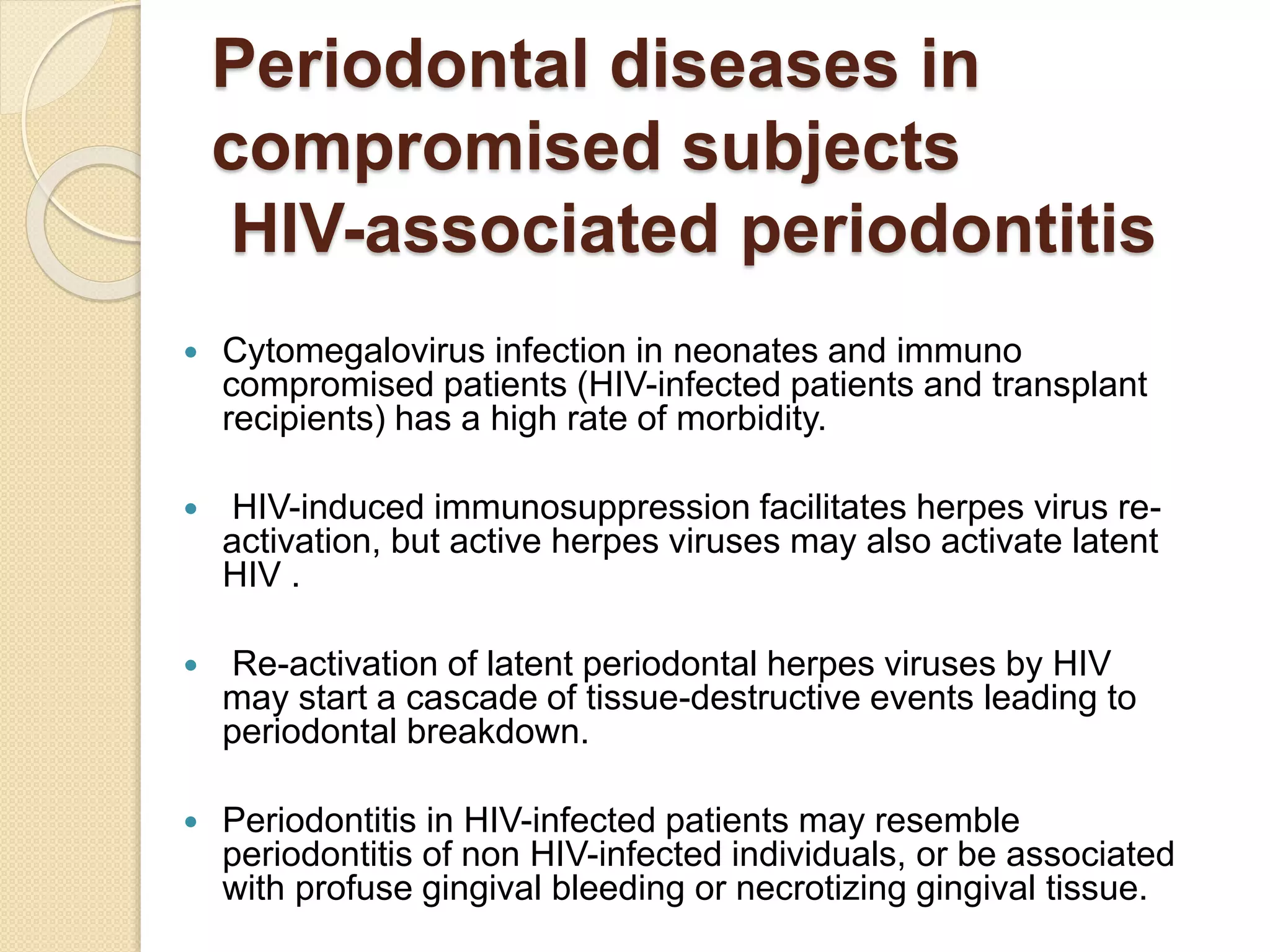 ROLE OF VIRUSES IN PERIODONTAL DISEASES | PPTX
