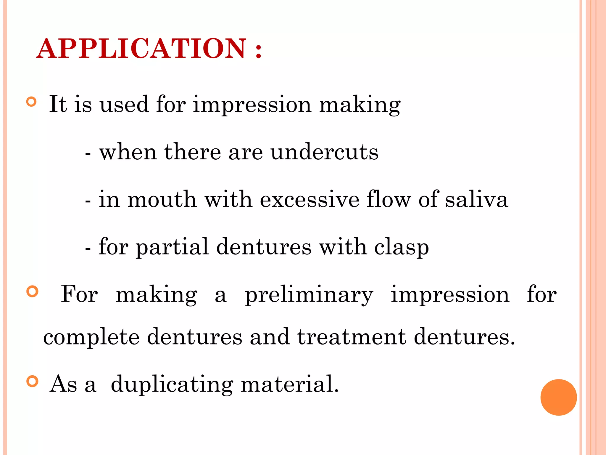 recent advances in impression materials | PPT