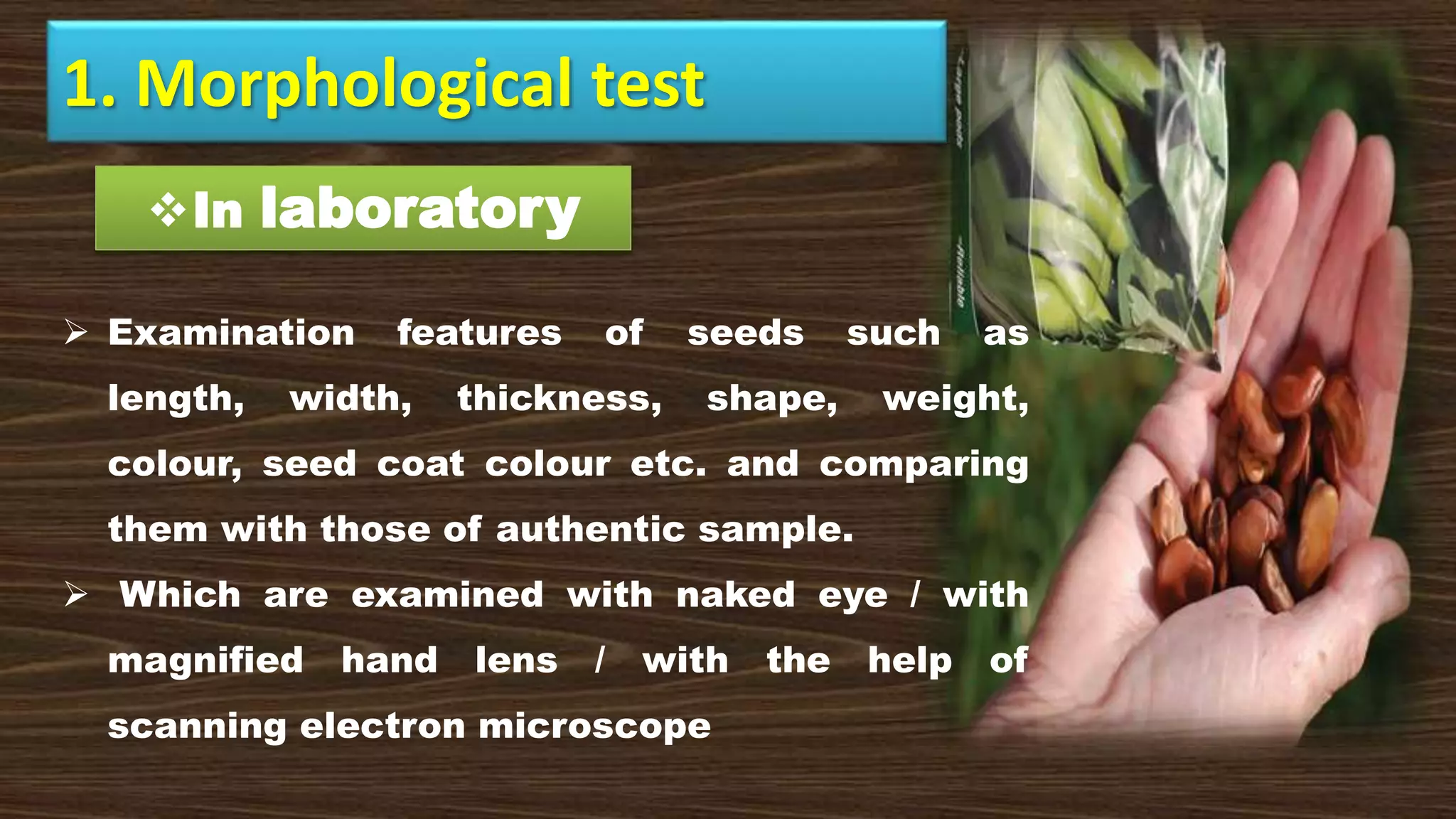 maintainance of genetic purity methods of genetic purity testing | PPTX