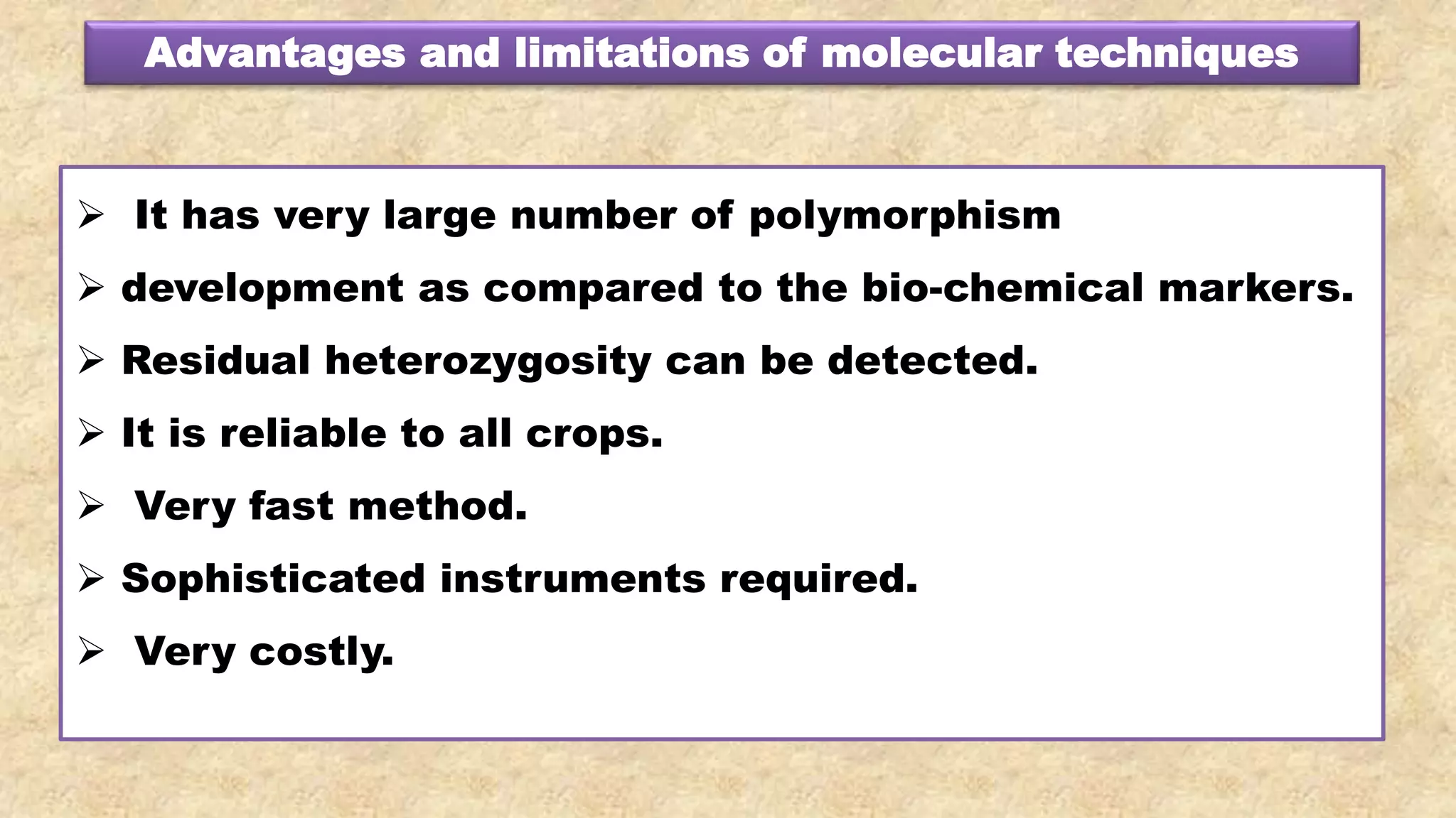 maintainance of genetic purity methods of genetic purity testing | PPTX