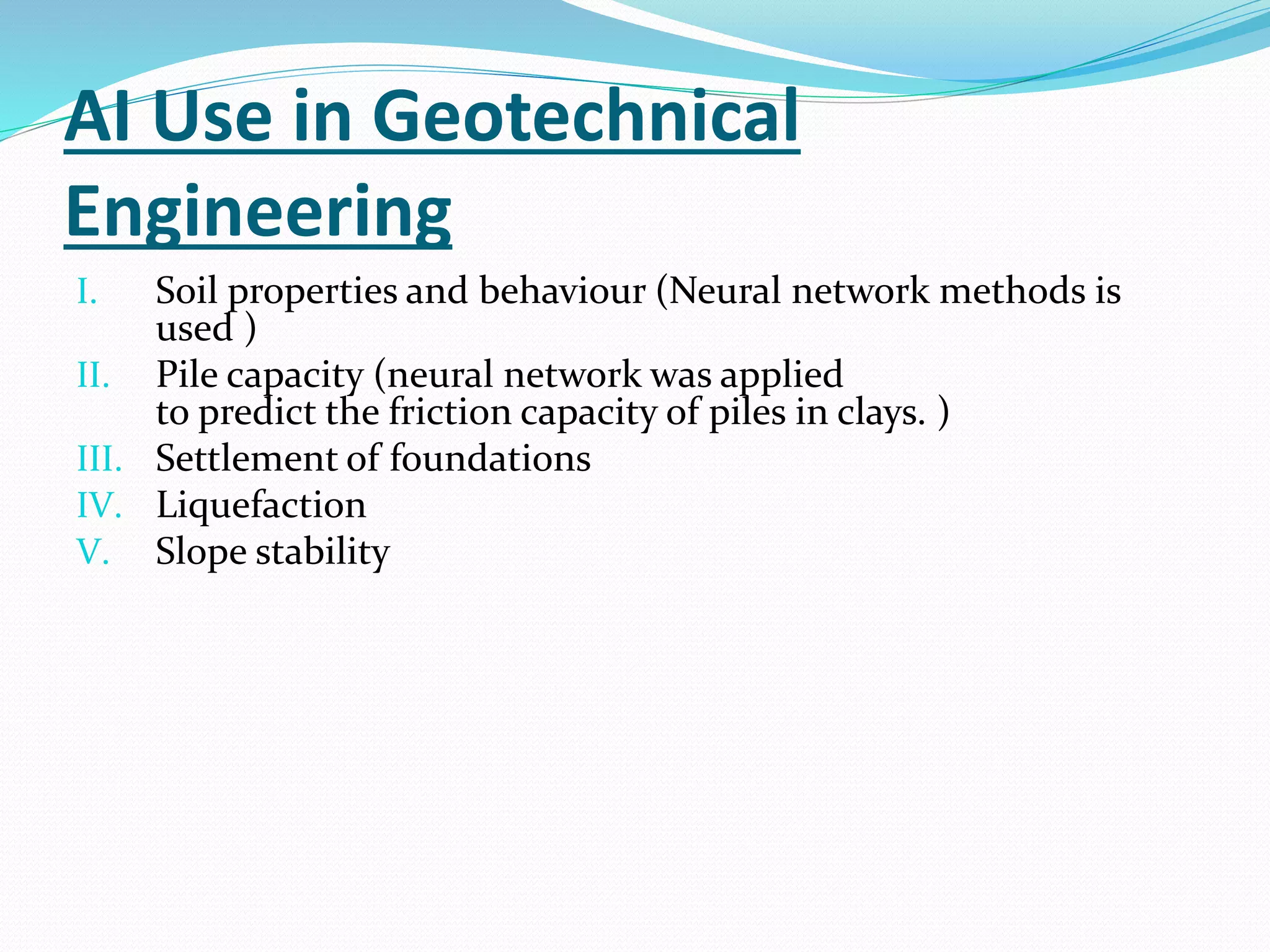 Artificial Intelligence in Civil Engineering. | PPTX