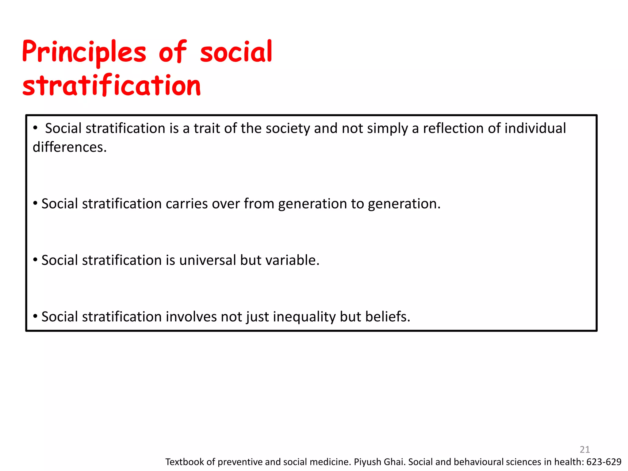 Social stratification and Health | PPTX