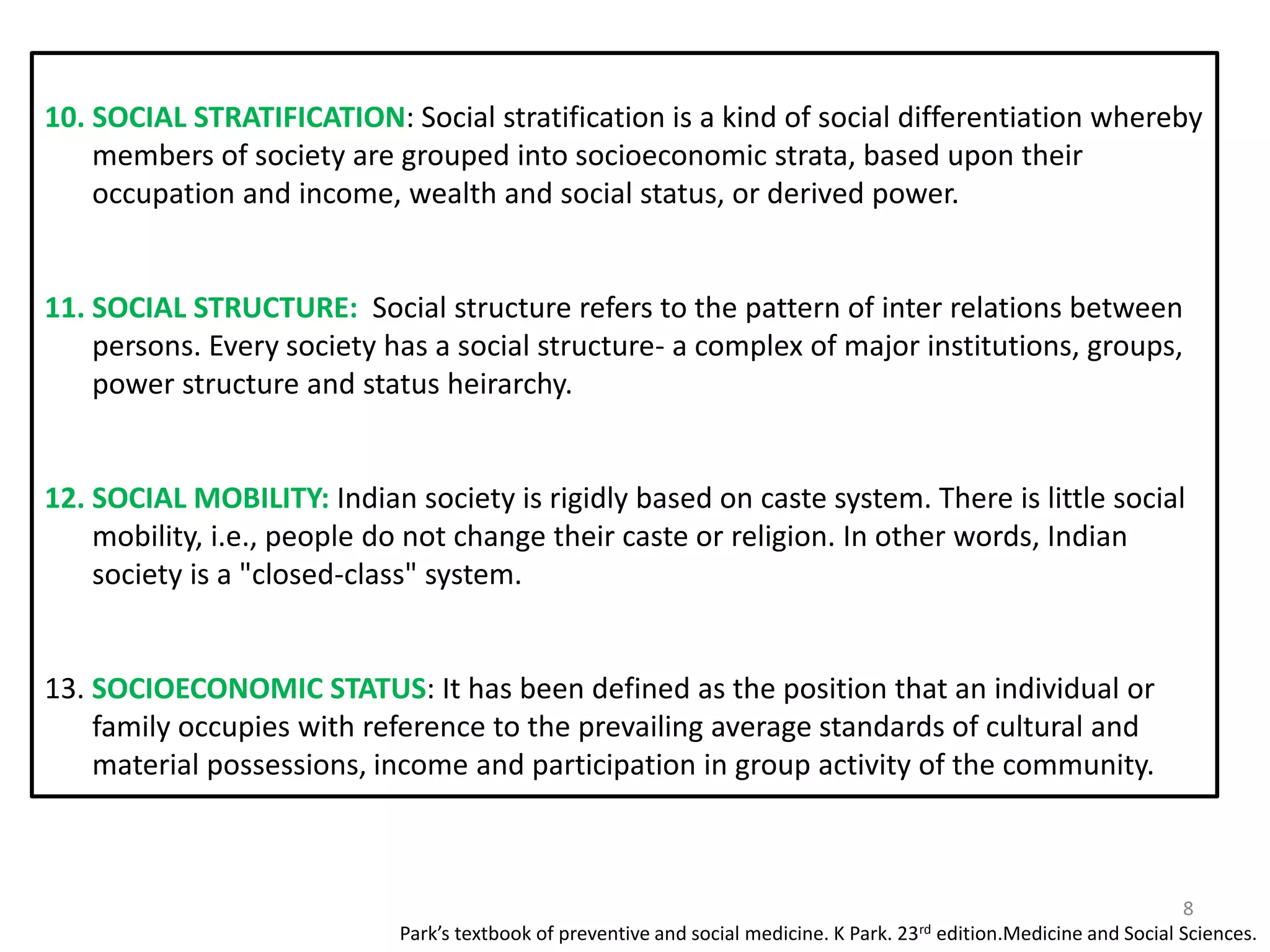 Social stratification and Health | PPTX