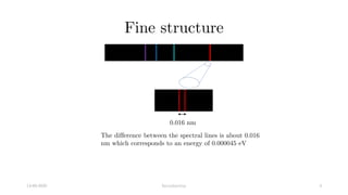 Fine Structure of Hydrogen like atoms | PDF