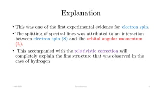 Fine Structure of Hydrogen like atoms | PDF