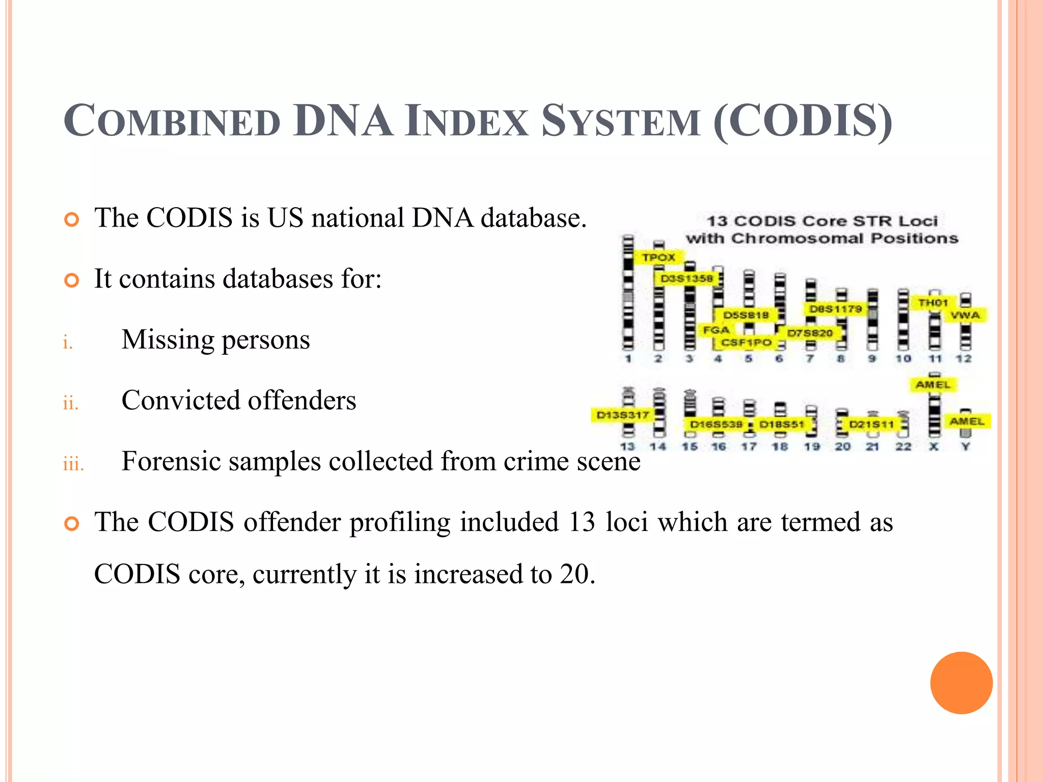 Gene linkage analysis for crime scene | PPTX