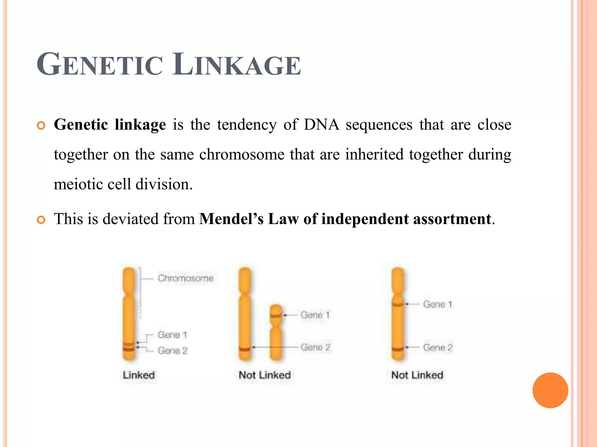 Gene linkage analysis for crime scene | PPTX
