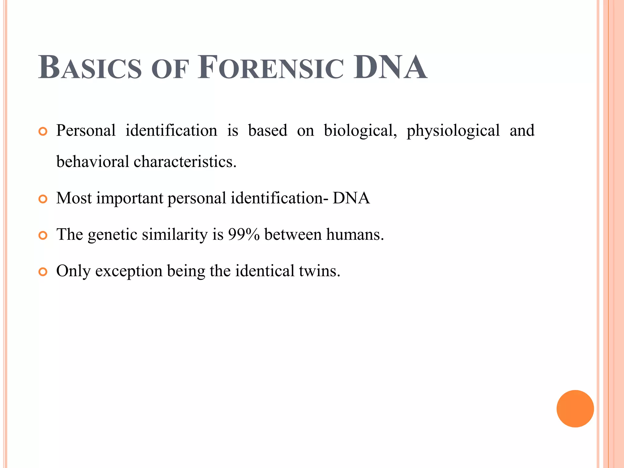 Gene linkage analysis for crime scene | PPTX