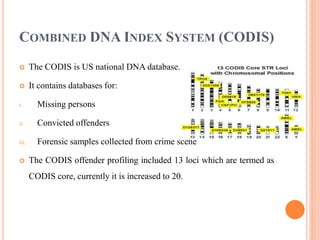 Gene linkage analysis for crime scene | PPTX