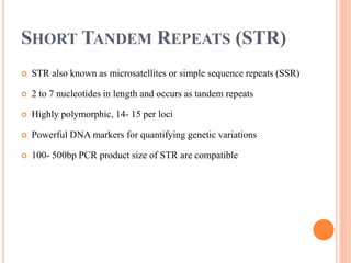 Gene linkage analysis for crime scene | PPTX