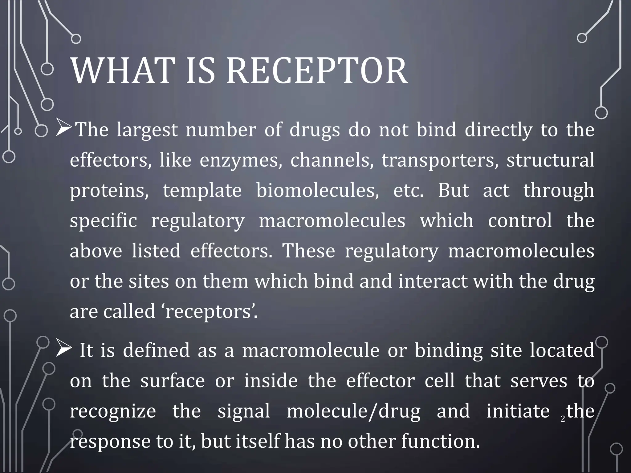 RECEPTORS and its FAMILIES, Detailed Pharmacology | PPTX