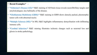 Neurobehavioural studies on animals and role of H & E staining in brain ...