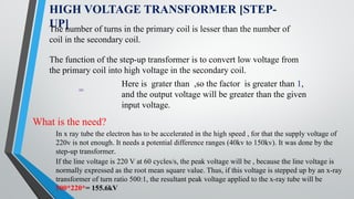 transformers used in the x rays production circuit.pptx