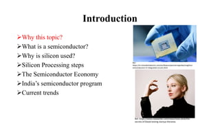 Silicon processing and Semiconductor Manufacturing | PPTX