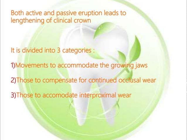 ERUPTION AND SHEDDING | PPTX