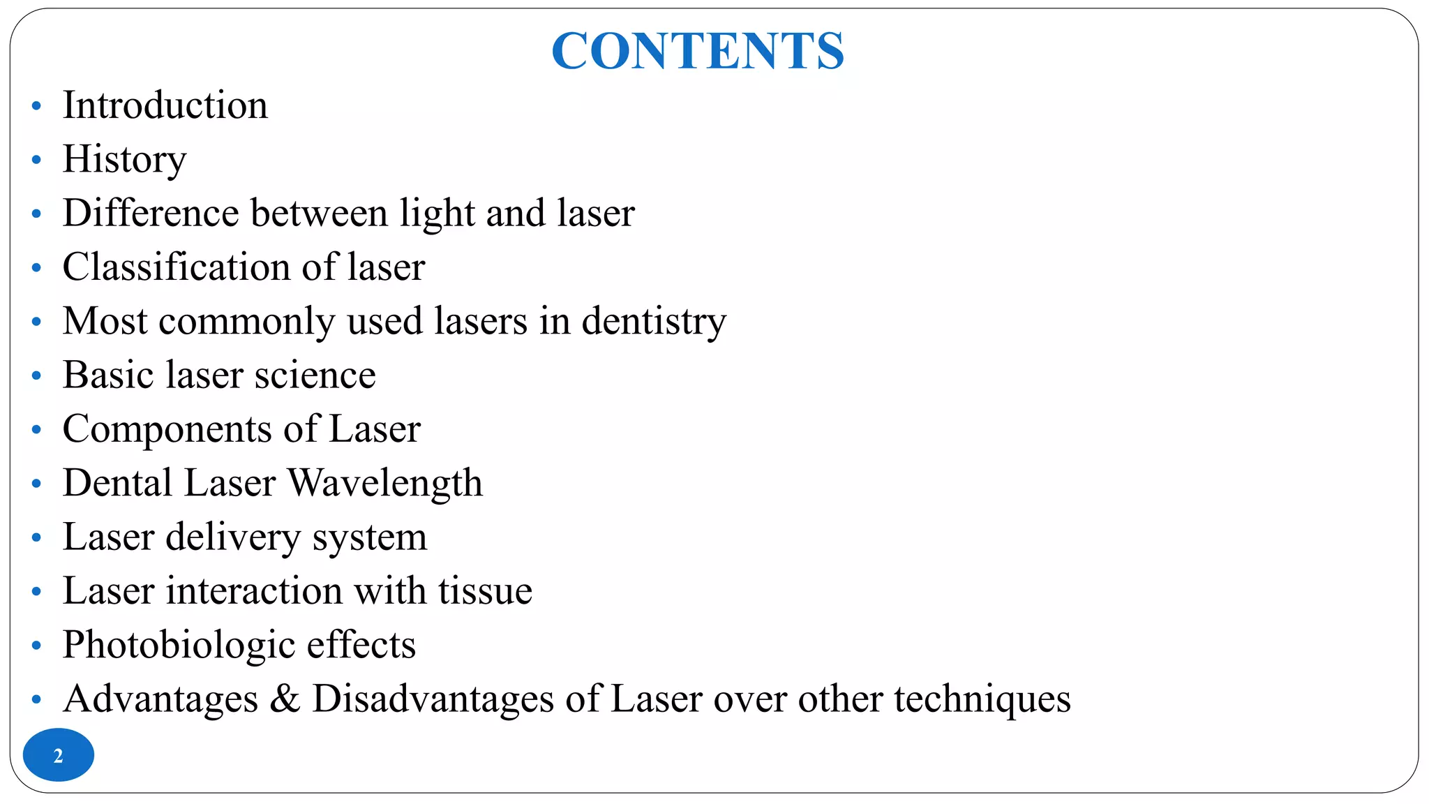 LASERS IN PROSTHODONTICS | PPTX