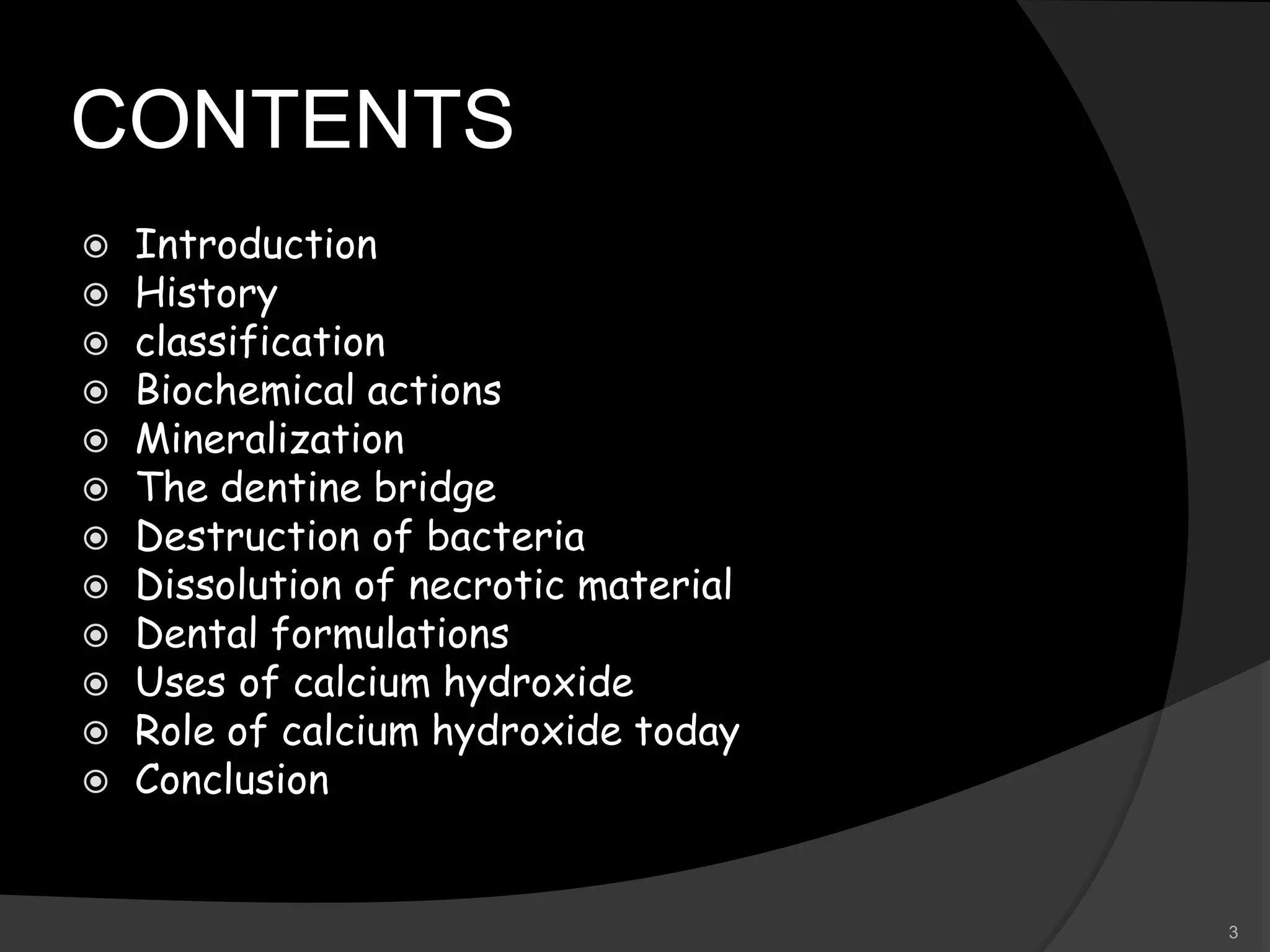 CALCIUM HYDROXIDE in Dentistry | PPTX