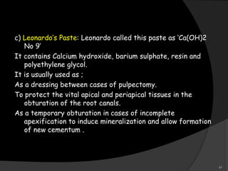 CALCIUM HYDROXIDE in Dentistry | PPTX