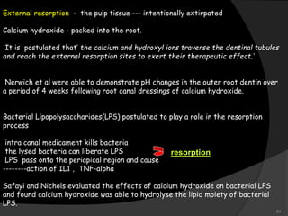 CALCIUM HYDROXIDE in Dentistry | PPTX