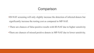 NAT nucleic acid amplification technology Testing- Reverse ...