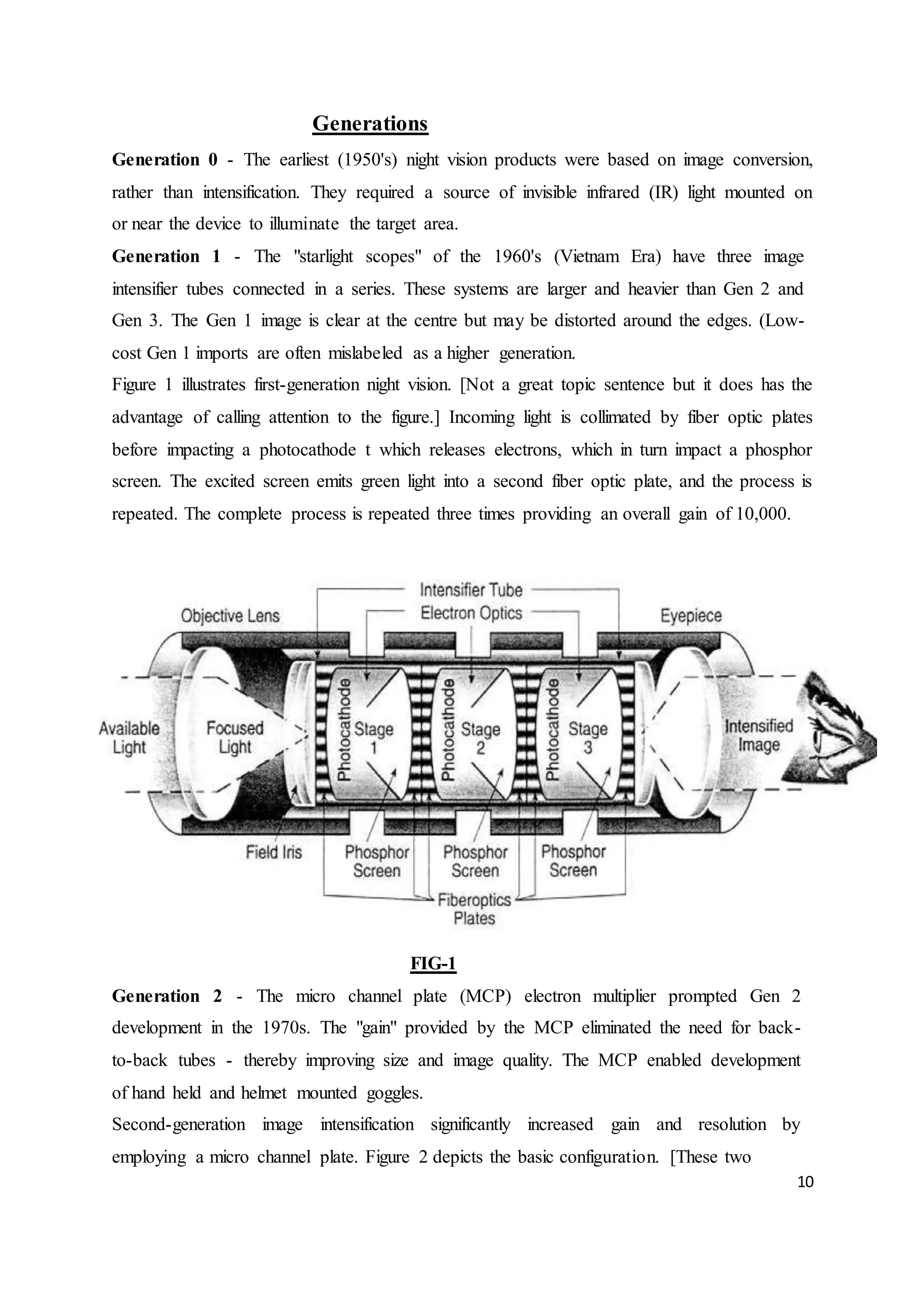 seminar report on night vision technology | DOCX
