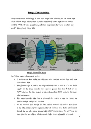 seminar report on night vision technology | DOCX