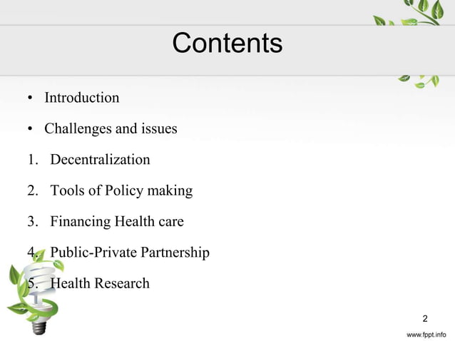 Health policy in developing countries | PPTX | Infectious Diseases ...