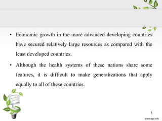Health policy in developing countries | PPTX