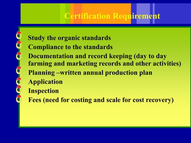 organic certification | PPT